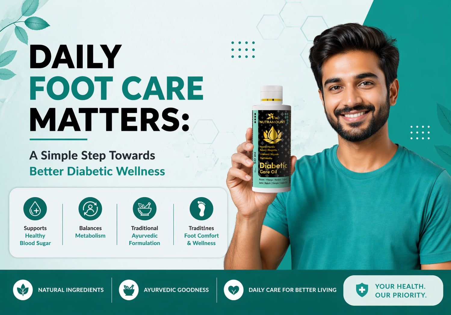 Nutramount Diabetic Care Oil: Why Daily Foot Care Matters for People w